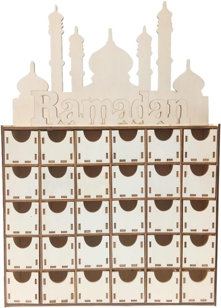 Amazon.com: 30 Day Ramadan Wooden Advent Calendar with Drawers - 2024 ...