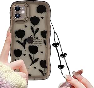 Amazon.com: Jumkook Compatible for iPhone 11 Case Cute 6.1",Phone Case Clear with Flower Pattern ...