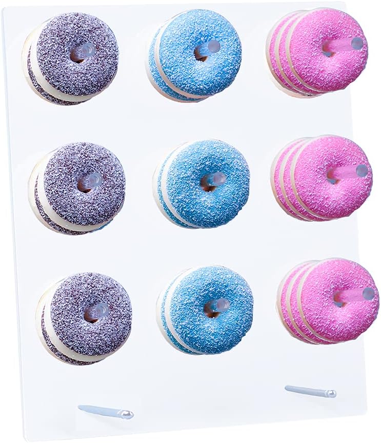 Amazon.com | Adevar Donut Wall Acrylic Donut Stand Clear Donut Wall ...