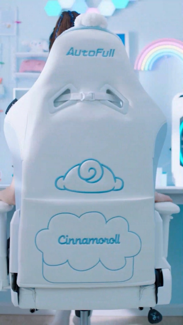 Watch AutoFull Cinnamoroll Gaming Chair Product Display on Amazon Live
