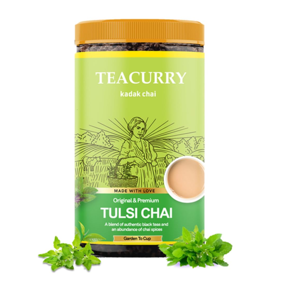 TEACURRY Tulsi Chai (100 Grams, 50 Cups) - Tulsi Chai for Digestion and ...