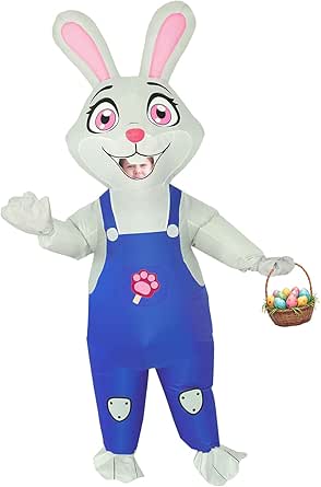 Amazon.com: XYJKIDSES Easter Bunny Costume Kids Inflatable Bunny ...