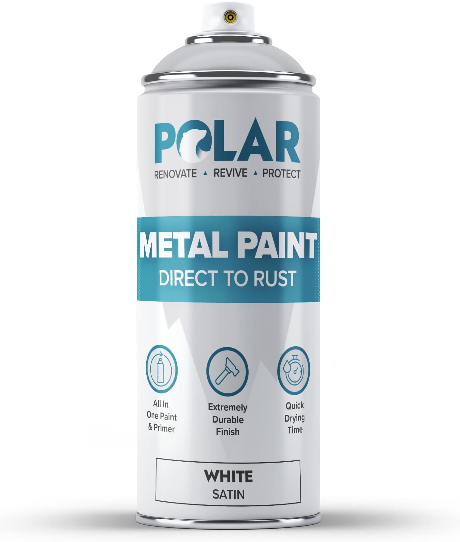 Hammerite Spray Paint for Metal. Direct to Rust Exterior White Metal ...