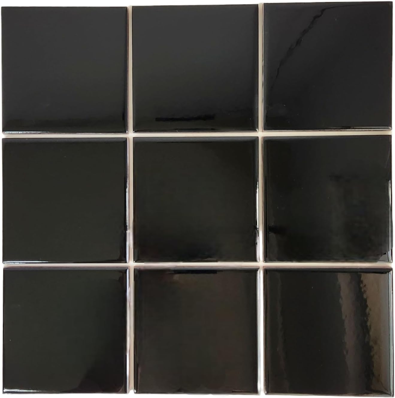 DALTILE Black Ceramic Subway Tile 4.25 in Cove Base Wall Backsplash ...