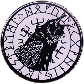 Amazon.com: Vegvisir Compass Crow Rune Symbol Norse Viking God Odin 1.2 ...