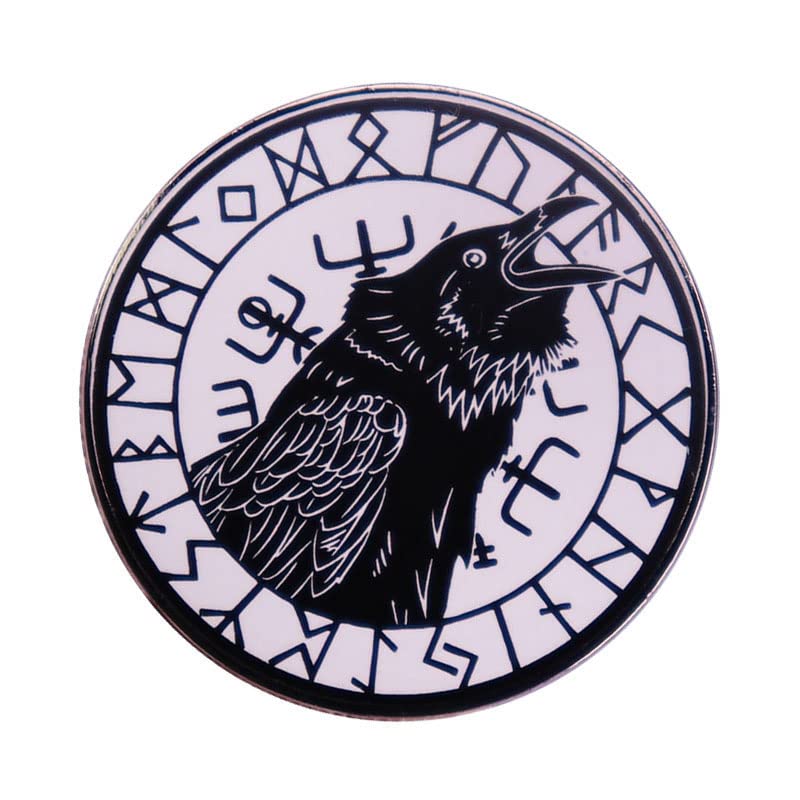 Amazon.com: Vegvisir Compass Crow Rune Symbol Norse Viking God Odin 1.2 ...