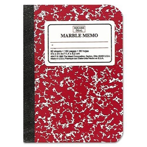 12 PACK: Mead Square Deal Memo Book, Narrow Ruled, 80 Sheets, Assorted ...