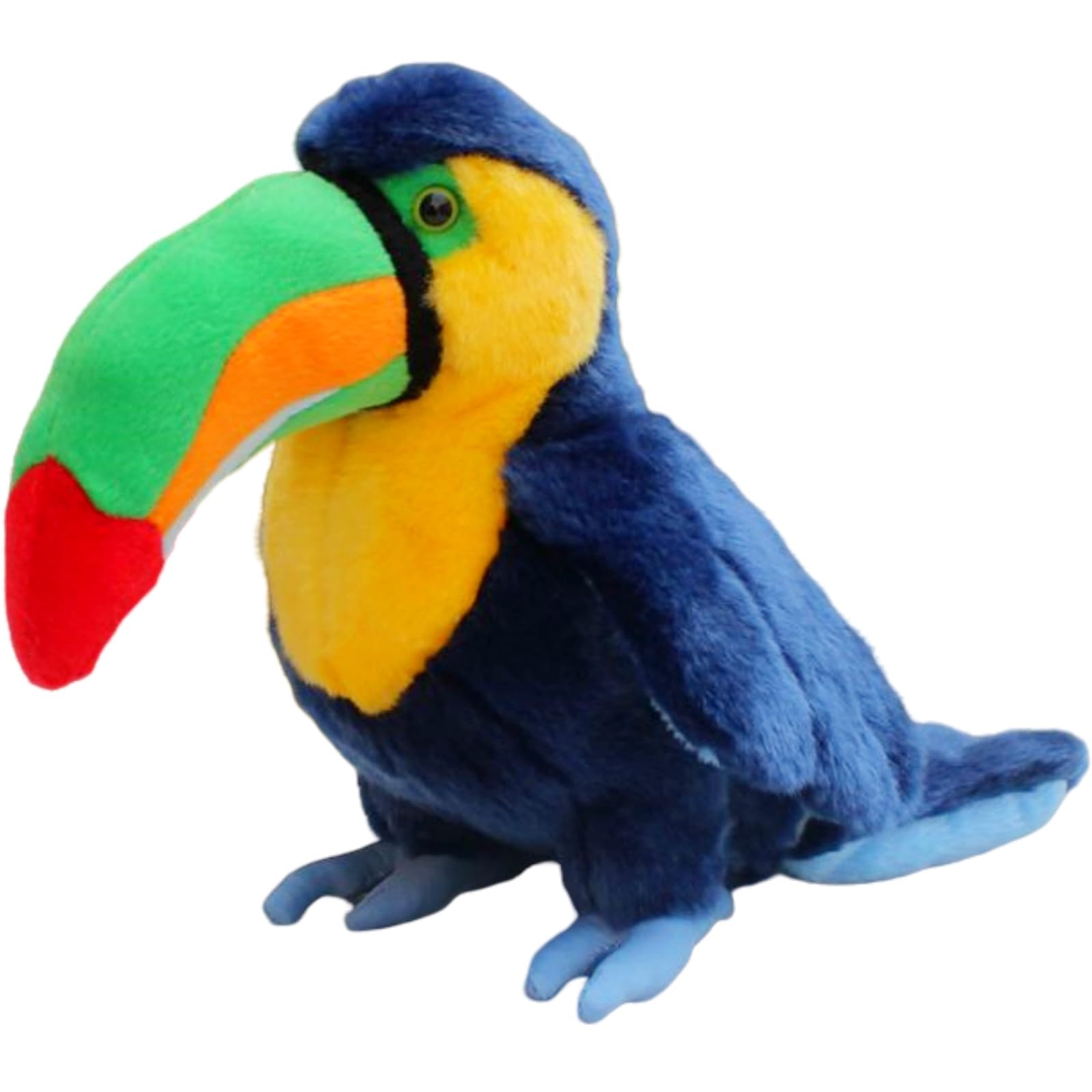 Amazon.com: POPOTATO Realistic Toucan Plush - 9'' Blue Toucan Stuffed ...