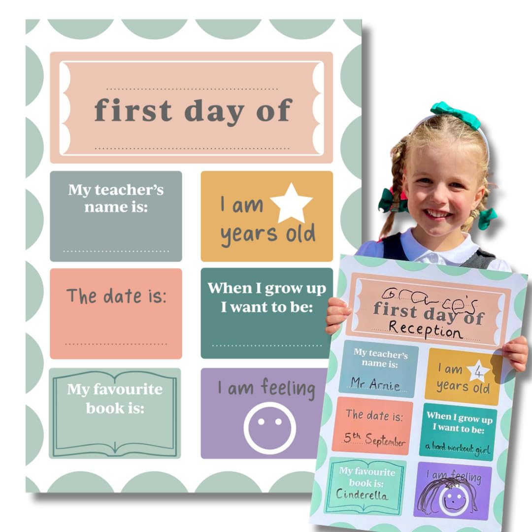 Play Makes Sense First Day of School Board | Starting School Board ...