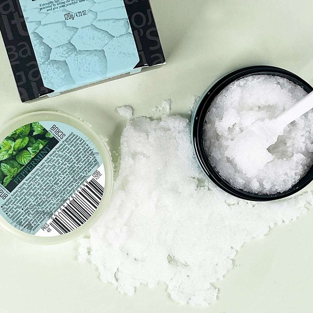 Snapklik.com : Estesophy Salt ScrubPeppermint, Korean Salt Body Scrub ...