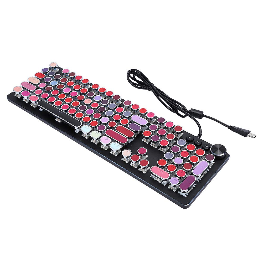 Buy Round Lipstick Keycap 108 Keys Mechanical Keyboard, Ergonomics ...