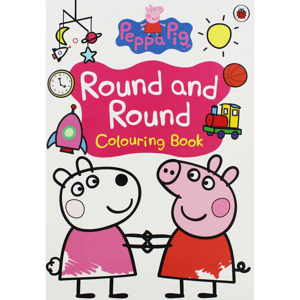 Peppa Pig: Round and Round Colouring Book : Amazon.fr: Livres
