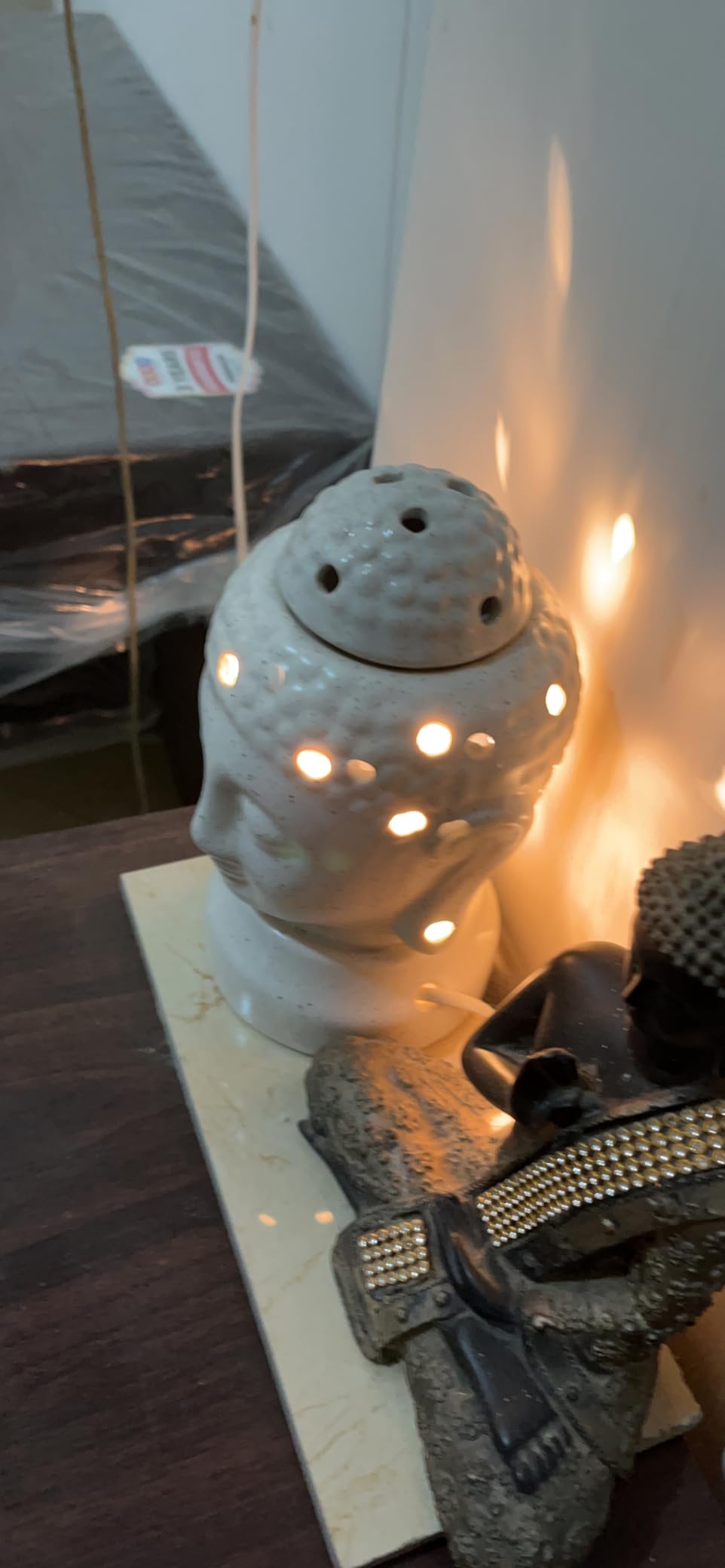Asian Aura Handcrafted Ceramic Electric Buddha Shaped Aroma Diffuser ...