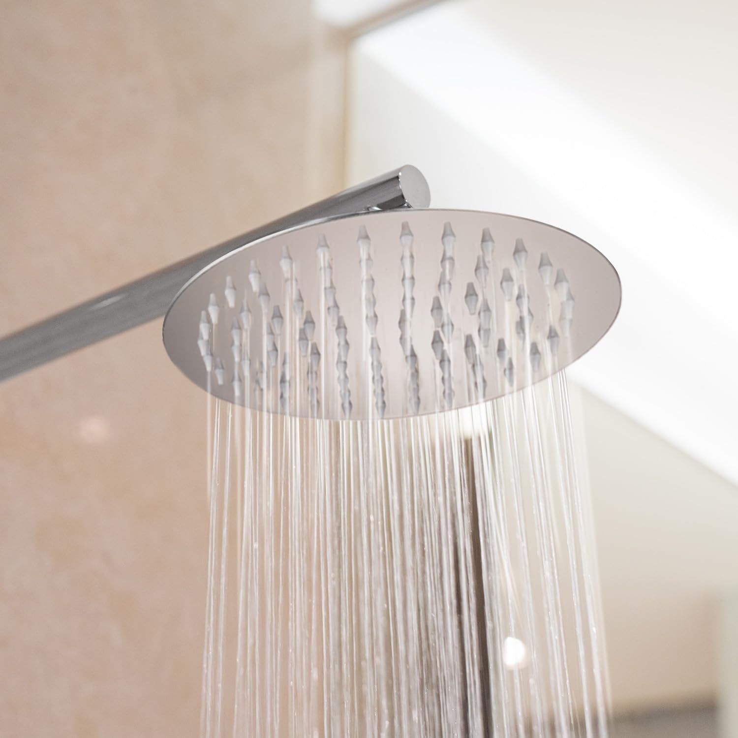 Jaquar Brass 100mm Dia Round Overhead Shower (Chrome) : Amazon.in: Home ...