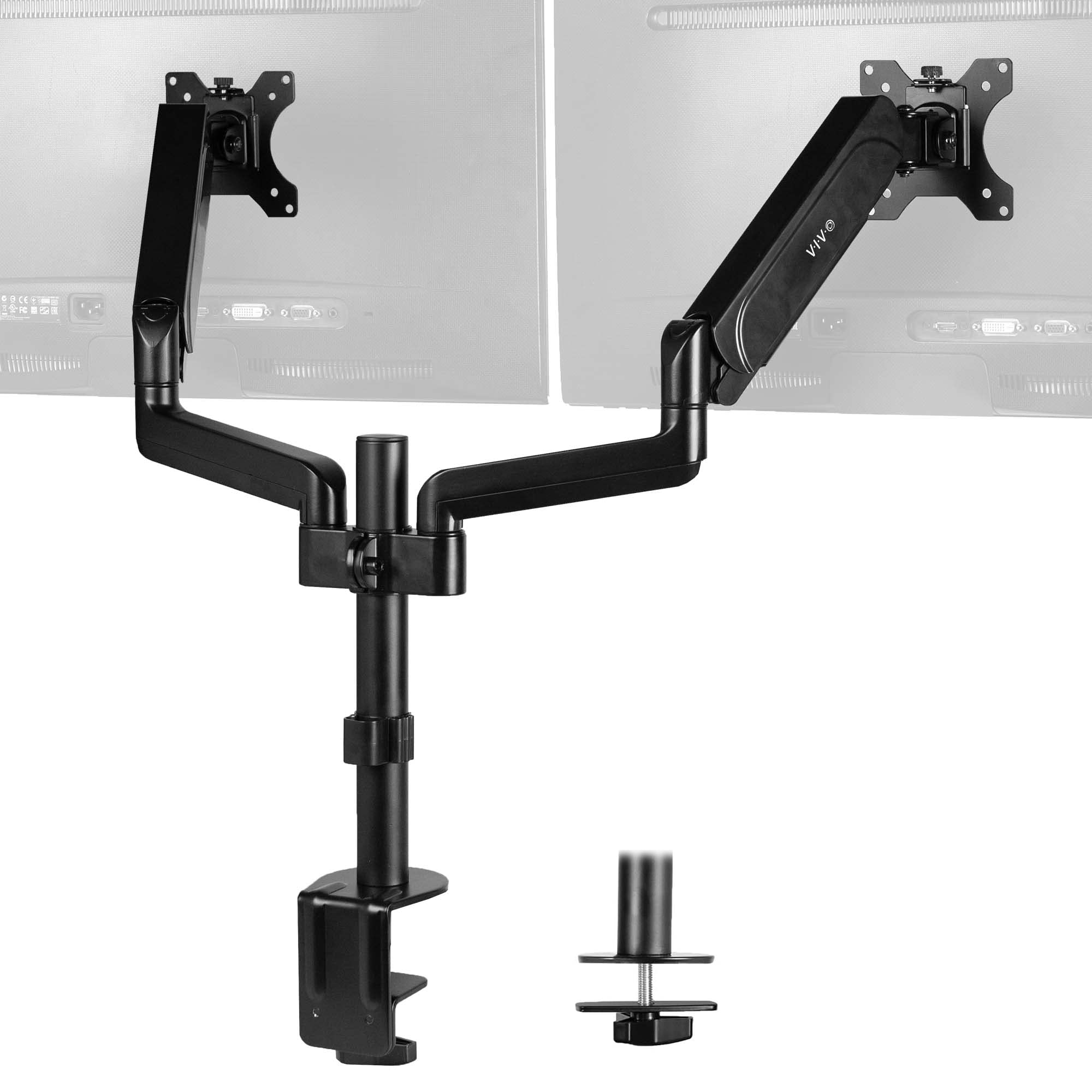 Buy VIVO Dual Monitor Arm For 17 To 32 Inch Screens Pneumatic Height Buy VIVO Dual Monitor Arm For 17 To 32 Inch Screens Pneumatic Height
