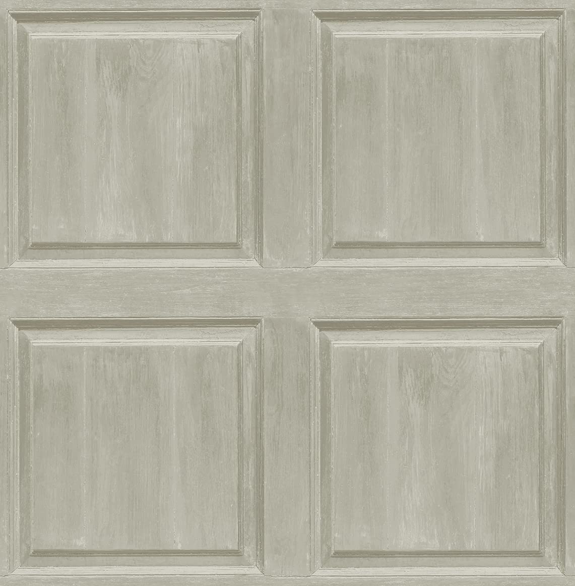 NextWall Washed Faux Panel Peel and Stick Wallpaper (Warm Pewter ...