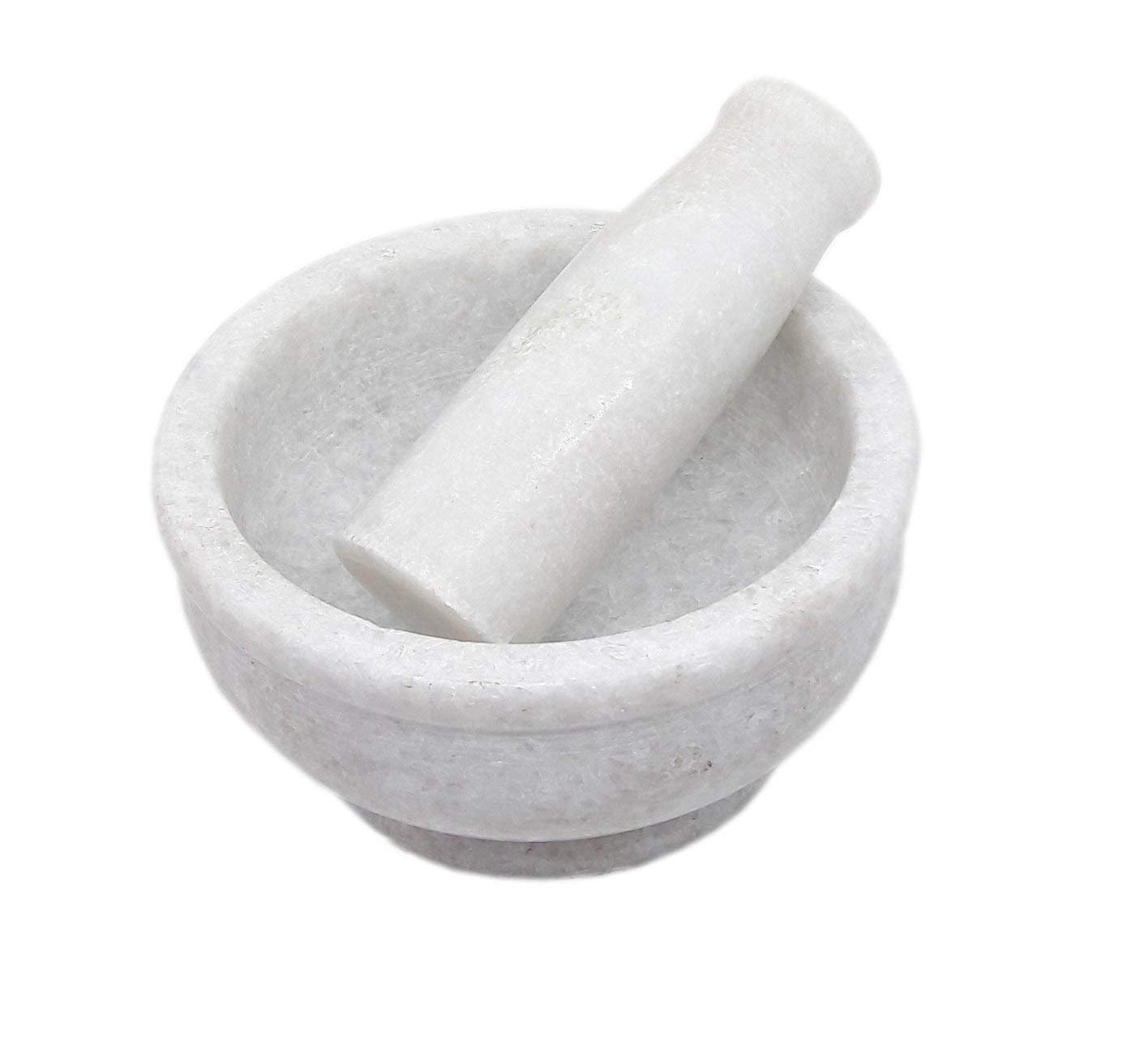 Buy generic White Marble Imam Dasta/Mortar and Pestle Set/Ohkli Musal ...