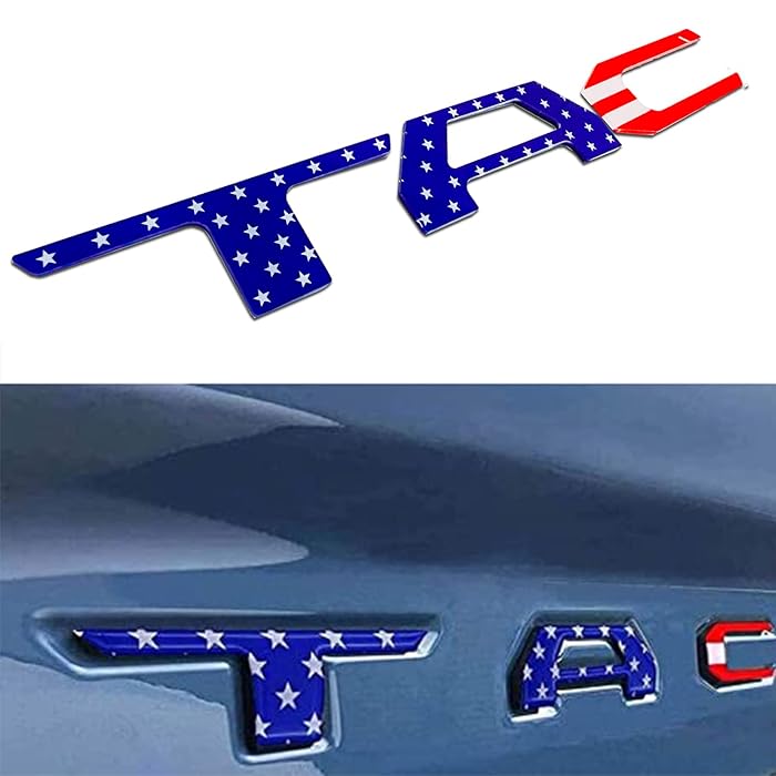 Buy Manfox 3D Raised Tailgate Insert Letters Rear Emblems ABS Plastic ...