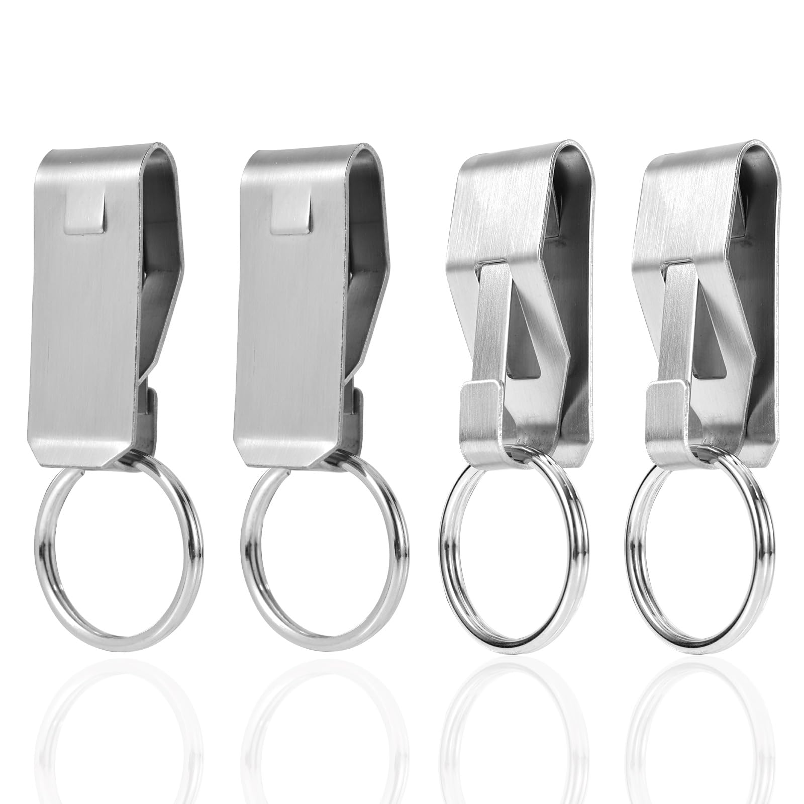 Gosknor 4pcs Belt Key Clip, Metal Belt Key Holder Belt Keychain Clip ...