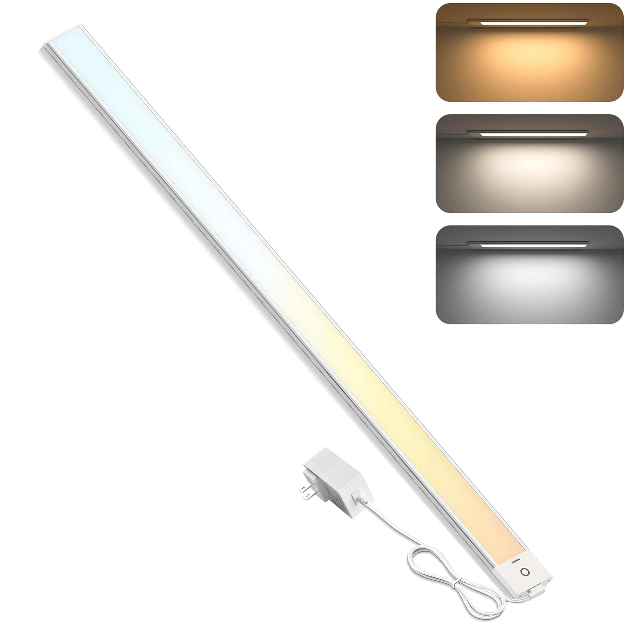 MYPLUS 24" Under Cabinet Lights, 5 Color Temps Under Counter Lights ...