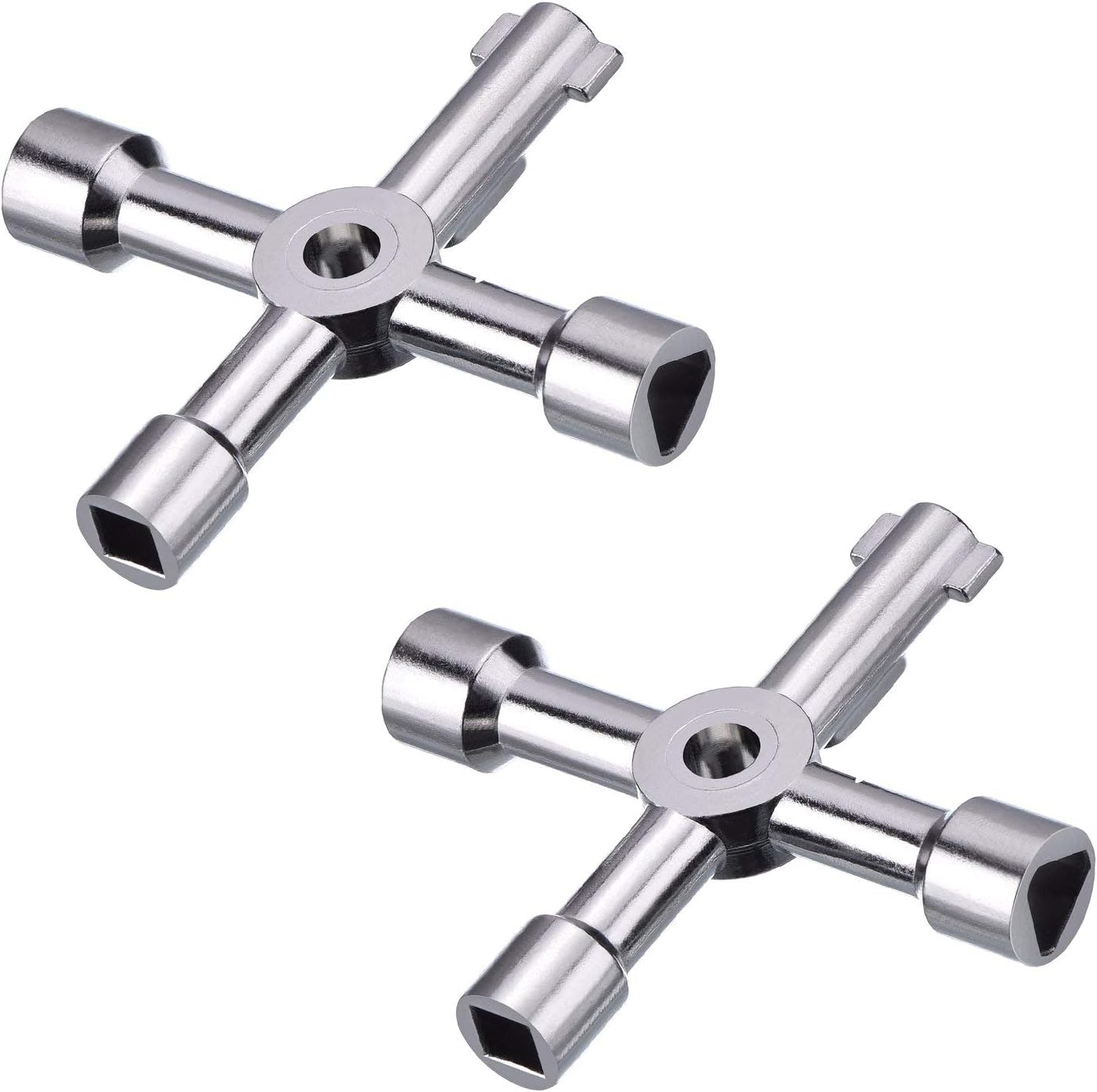 Shappy 2 Pack Electric Cabinet and Gas Meter Utility 4-Way Key for ...