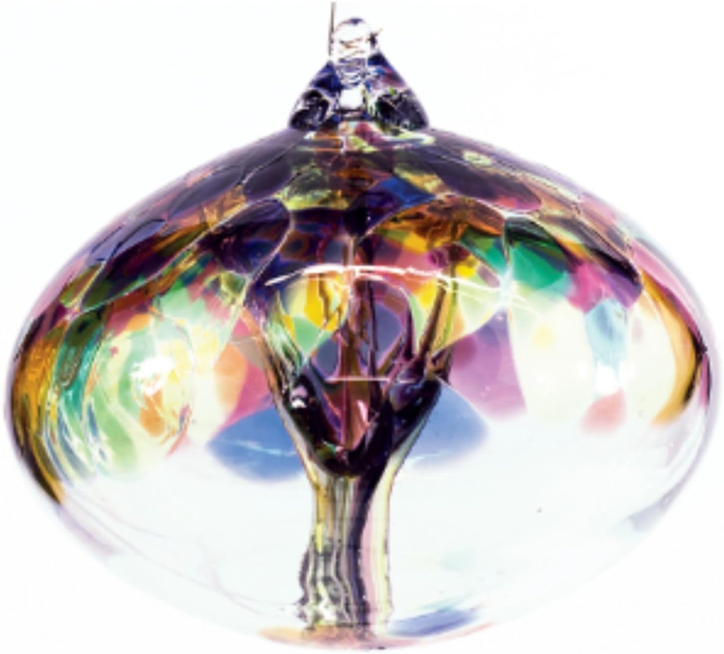 Amazon.com: Kitras Art Glass 6" inch Desert Flower Colour Wave Orb ...