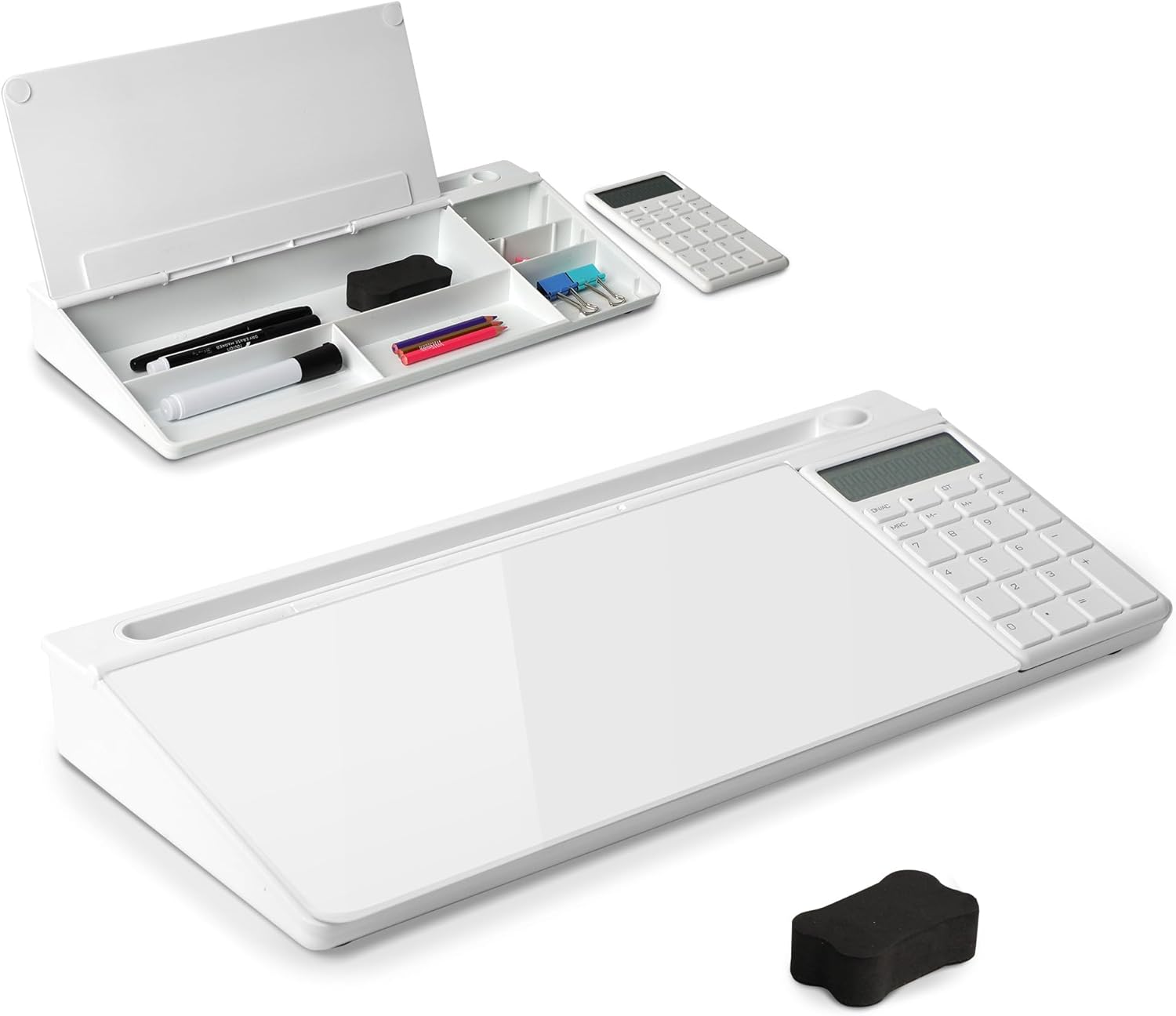 Amazon.com : ORIENTOOLS Small Glass Desktop Whiteboard, Desk Whiteboard ...