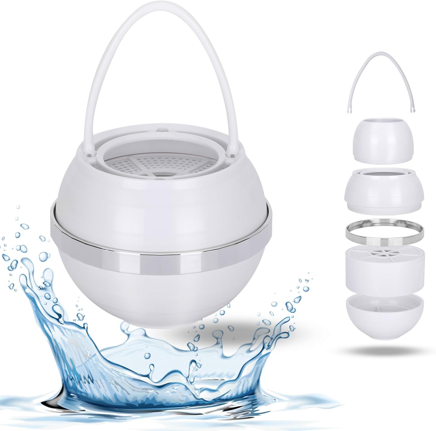 Bath Ball Filter, 8-Level Bath Water Filter Remove Impurities and is ...