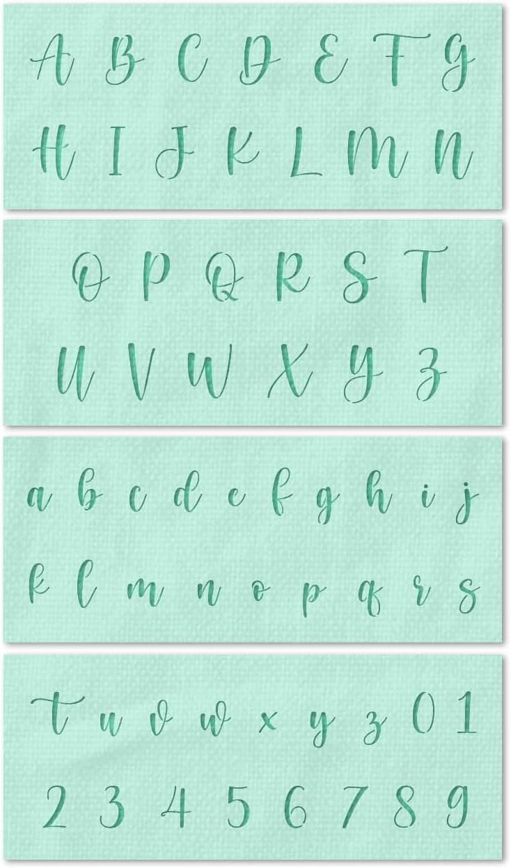 Amazon.com : Calligraphy Stencil Set, All Letters and Numbers - 14 Mil ...