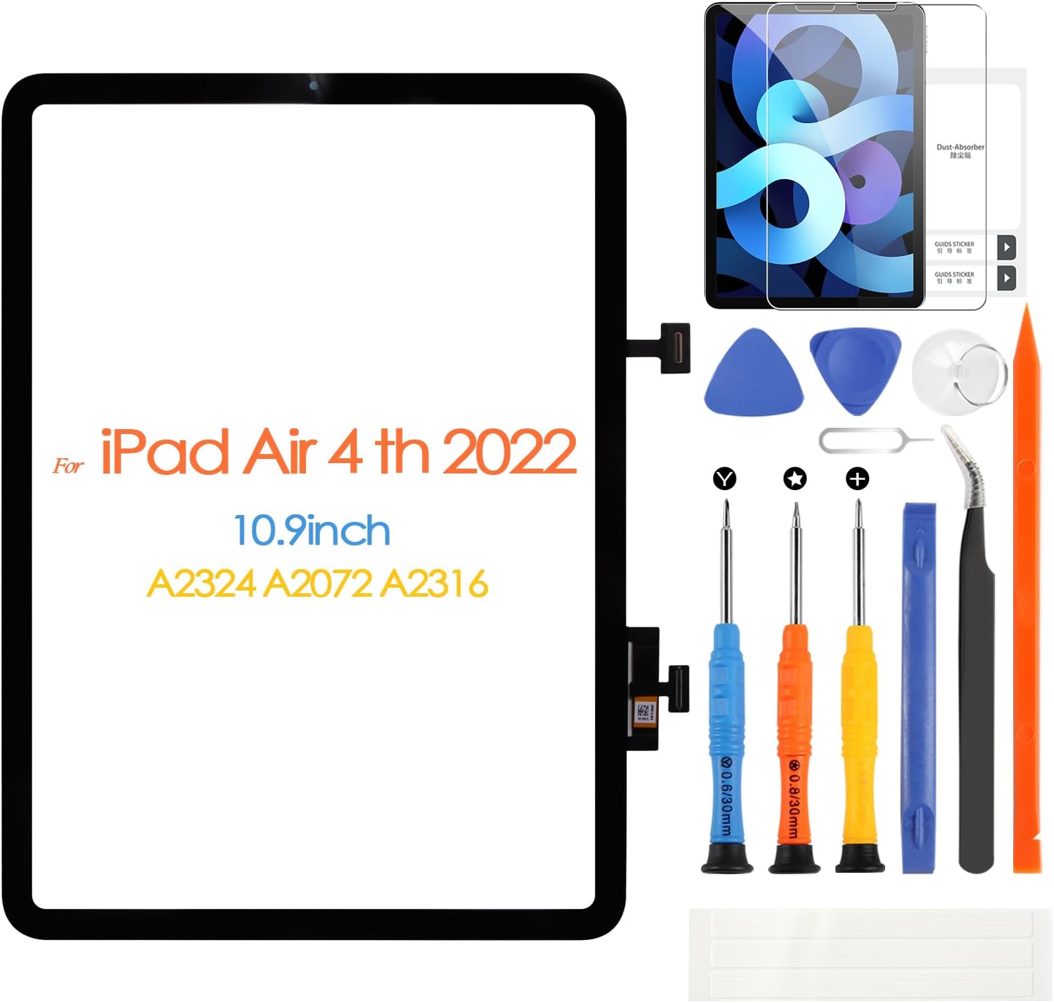 Amazon.com: Screen Replacement for iPad Air 4 Touch Screen Digitizer ...