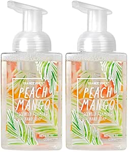 Amazon.com : Trader Joe's Peach Mango Scented Foaming Hand Soap (2 Pack) : Beauty & Personal Care