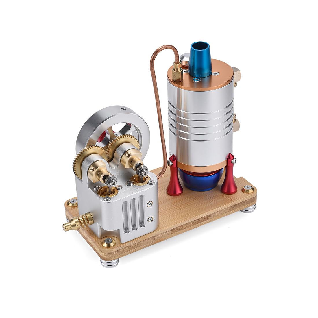 Amazon.com: Techretroplay Steam Engine Model Kit That Runs, All-Metal ...