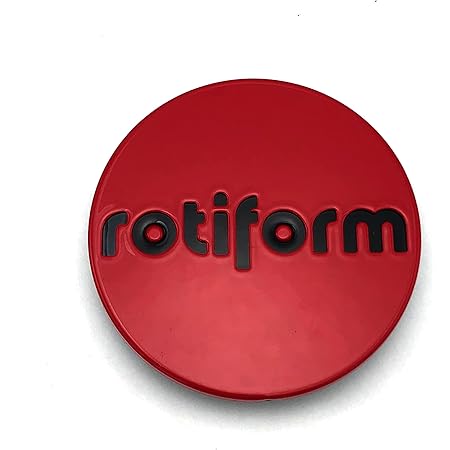 Amazon.com: Rotiform Wheels 1003-40RB Red with Black Logo Center Cap 2. ...