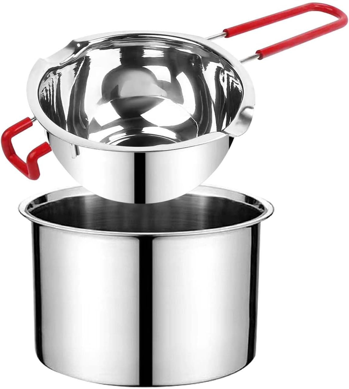 Amazon.com: 2 Pece Set. 304 Stainless Steel Double Boiler Pot with Heat ...