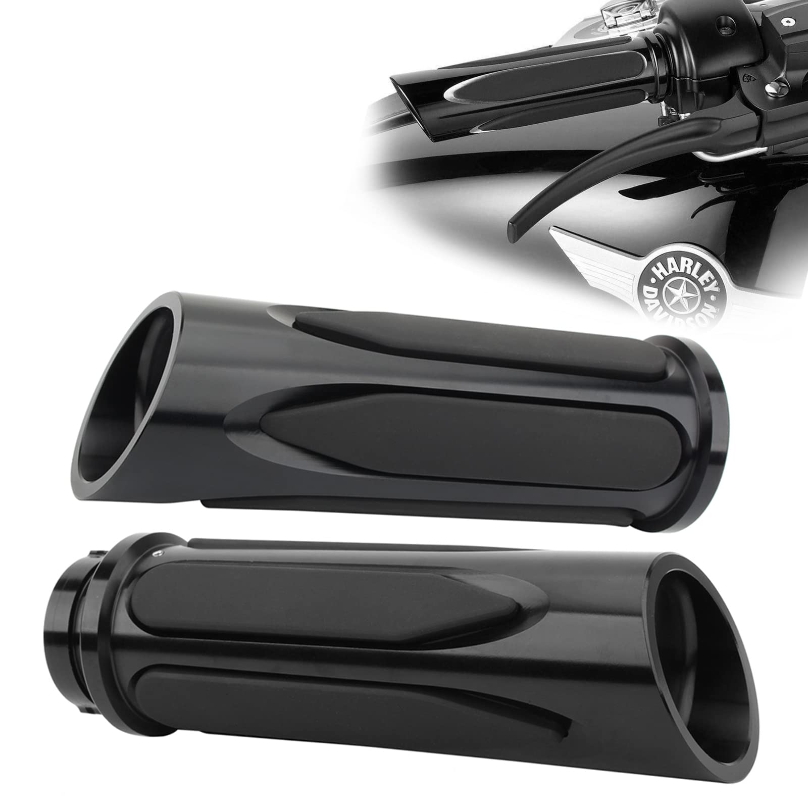Snapklik.com : Cable Throttle Control Motorcycle Grips 1" 25mm ...