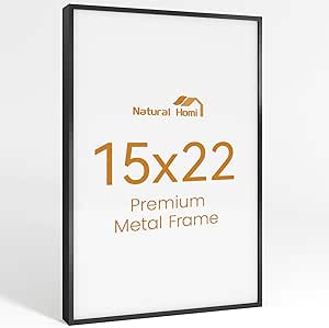 Amazon.com - Natural Homi 15x22 Aluminum Metal Picture Frame,Tempered ...