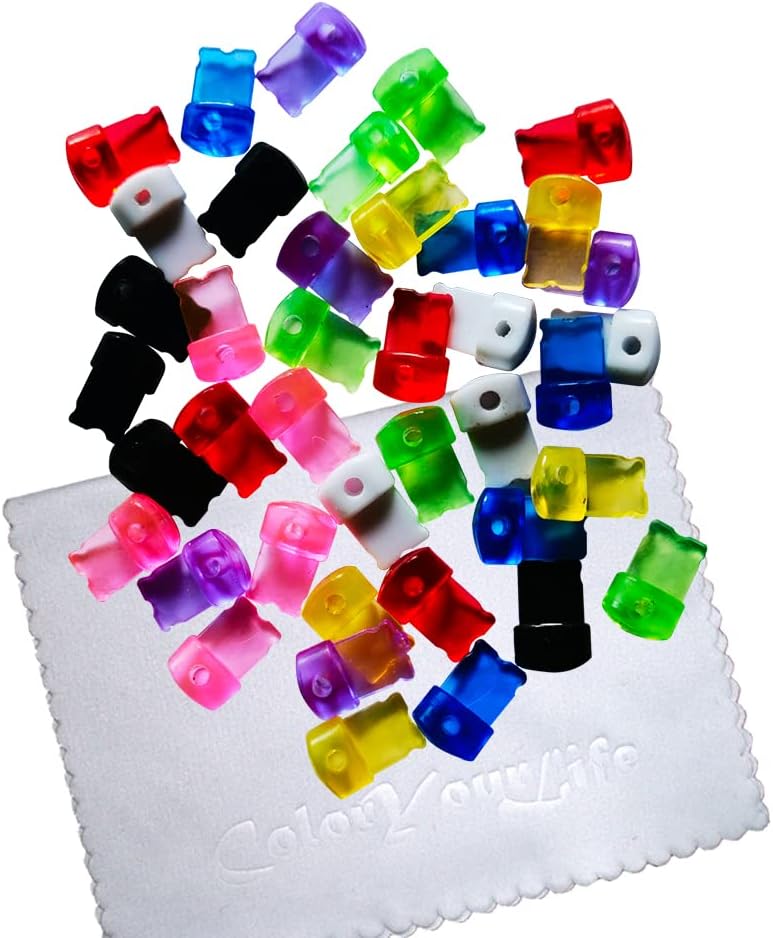 Amazon.com: ColorYourLife 40 Pcs Hard Plastic Plugs Anti Dust Plugs ...