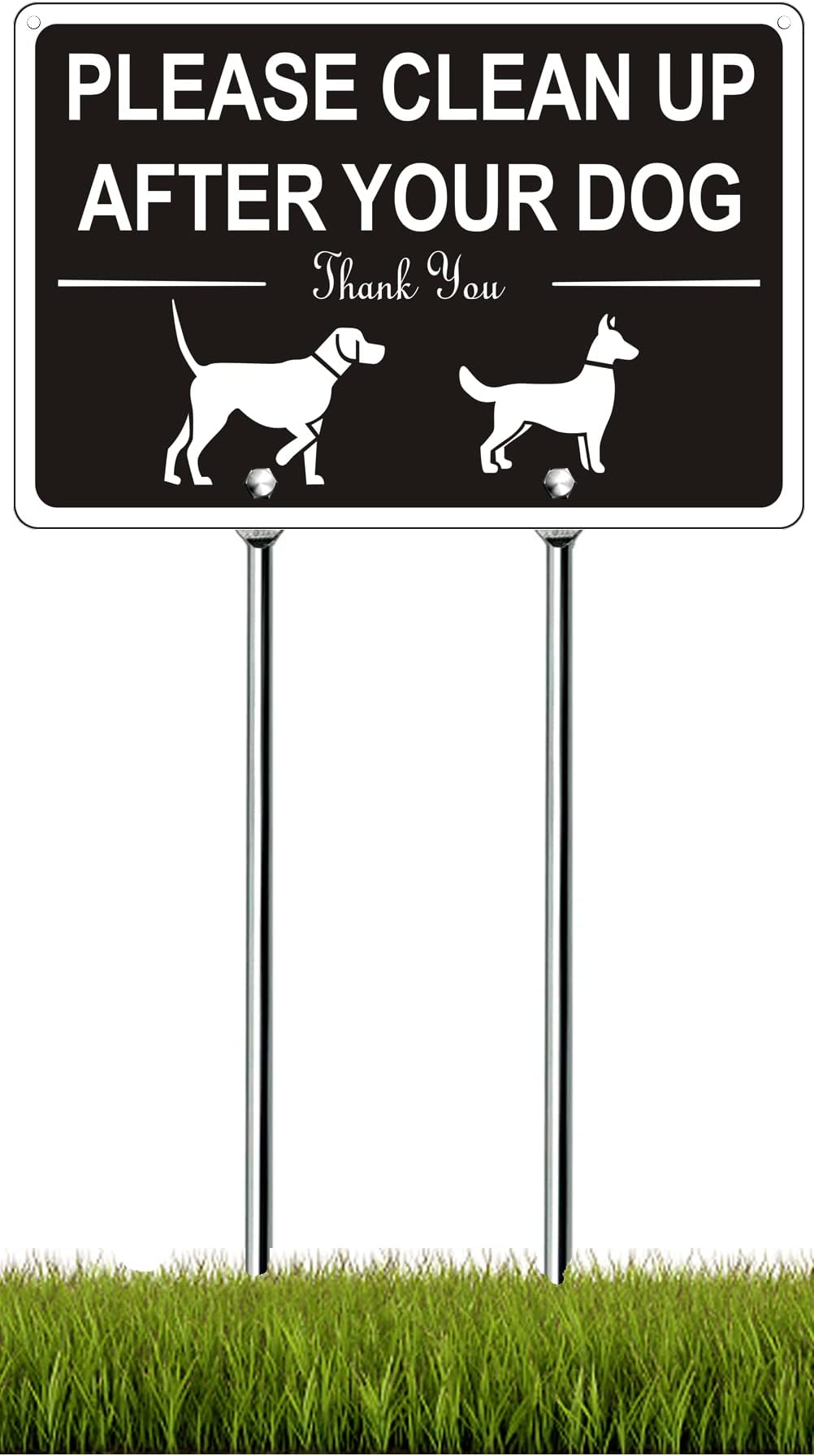 Amazon.com : Clean Up After your Dog Yard Sign With Stake | Scoop the ...
