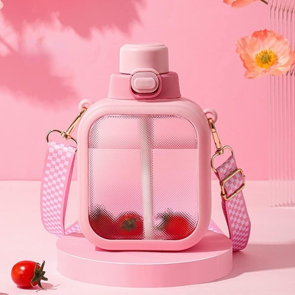 Amazon.com: LueWeiLIFE 24 Oz Cute Clear Water Bottle Cold Chil Icel ...