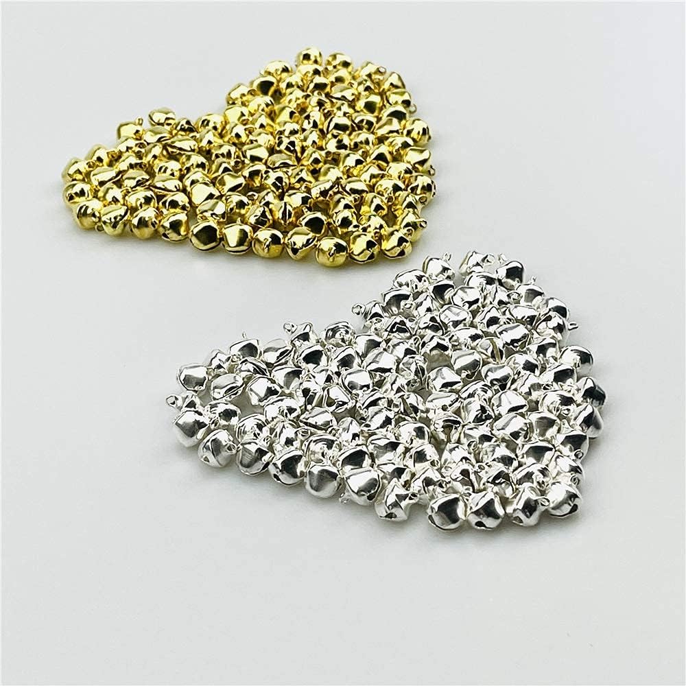 First Steps 50 x 6mm SILVER Extra Small Tiny Metal Jingle Style Bells ...