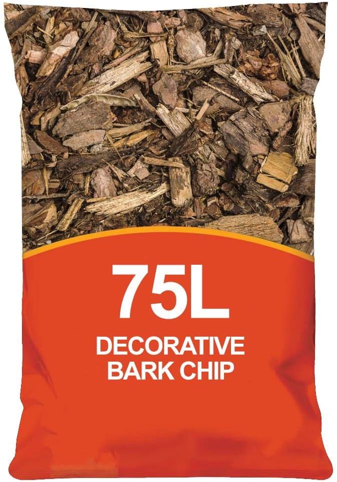 simpahome 75L Decorative Landscape Bark Spruce Wood Bark Chipping Mulch ...