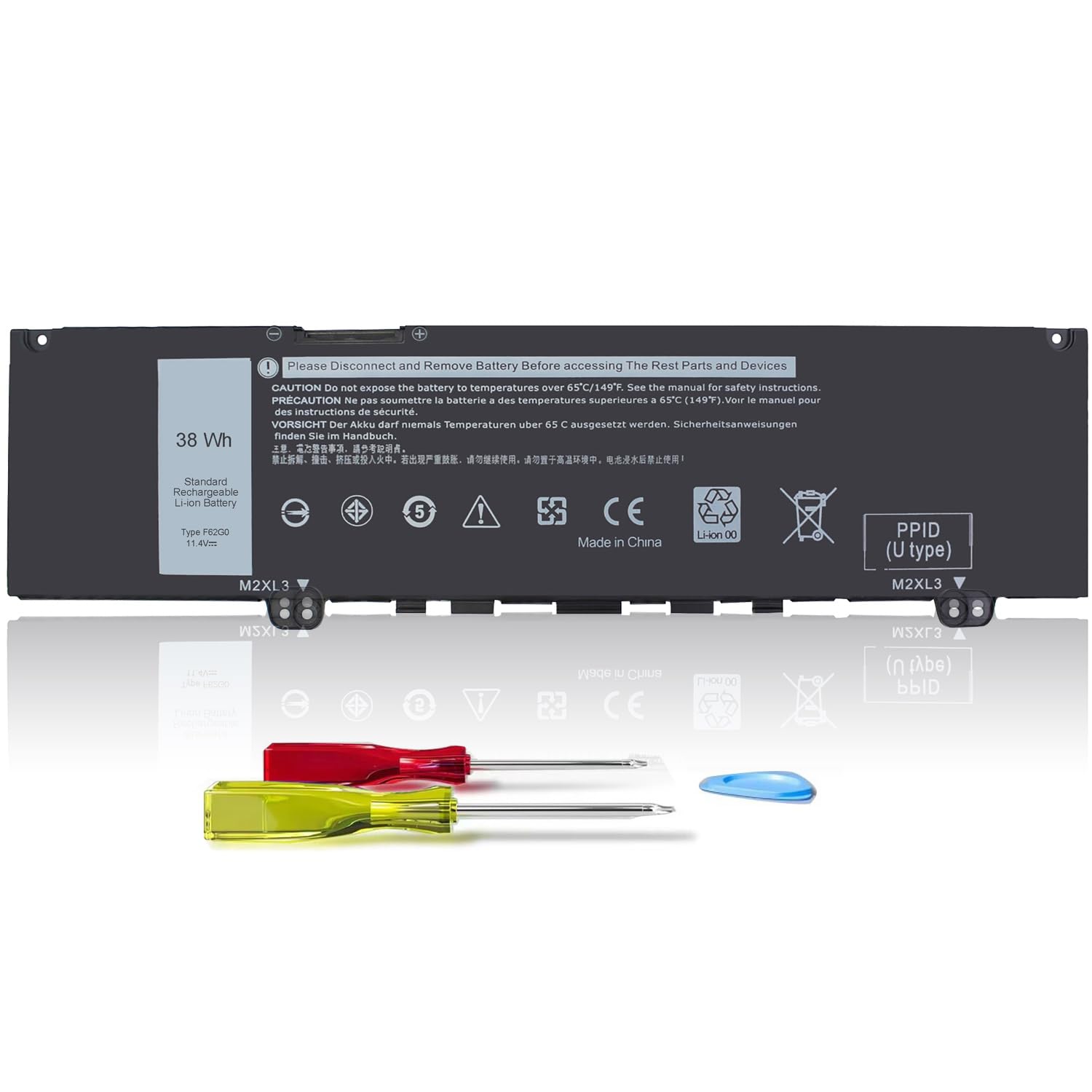 Amazon.com: 38Wh F62G0 Laptop Battery Replacement for Dell Inspiron 13 ...