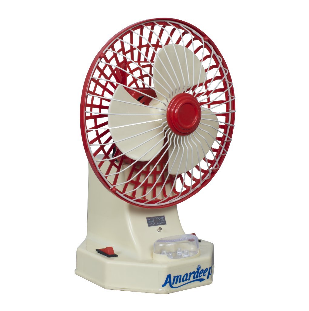 Emergency Rechargeable Fan with L.E.D. Light : Amazon.in: Home & Kitchen