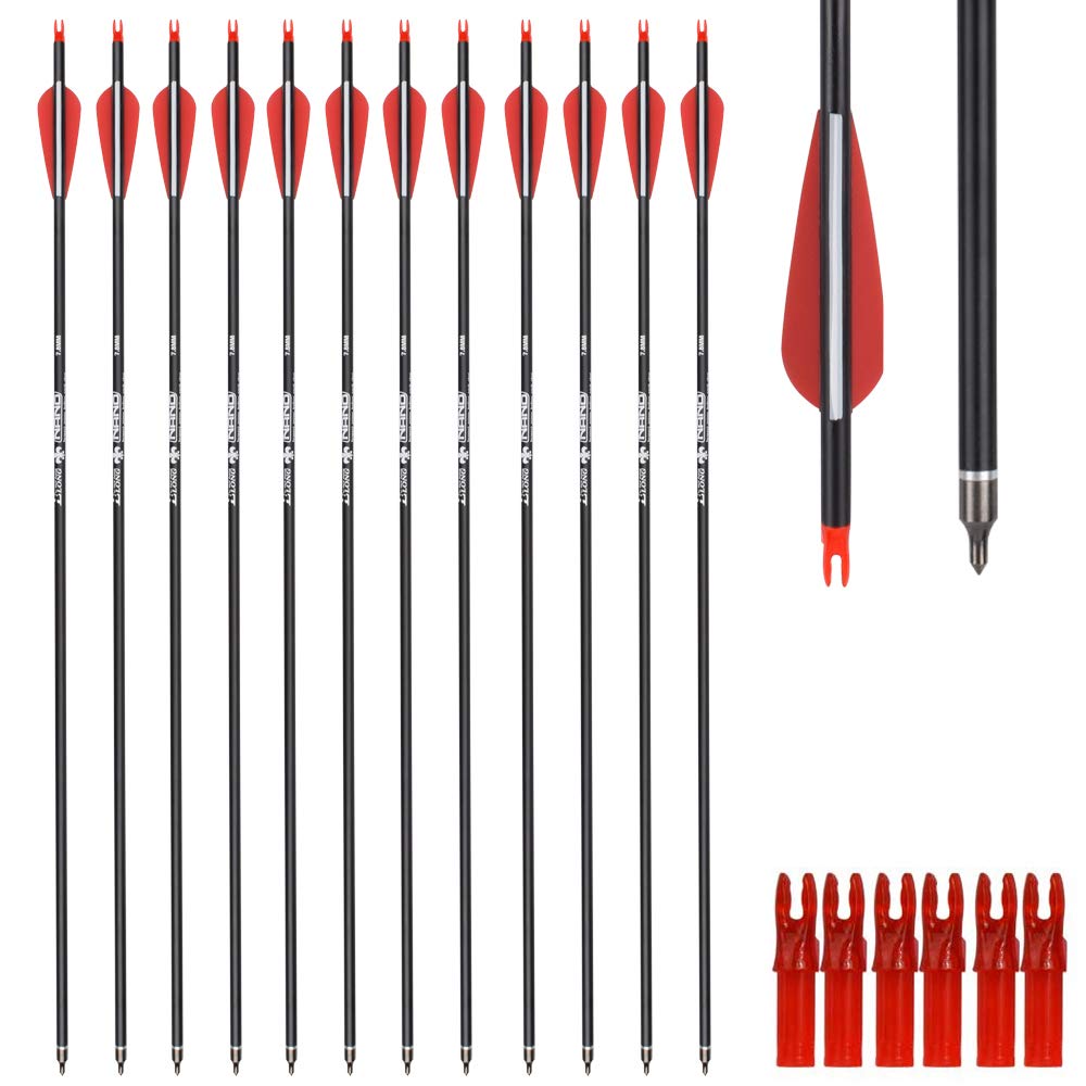 Archery Hunting Practice Arrows for Compound and Recurve Bow-28inch ...