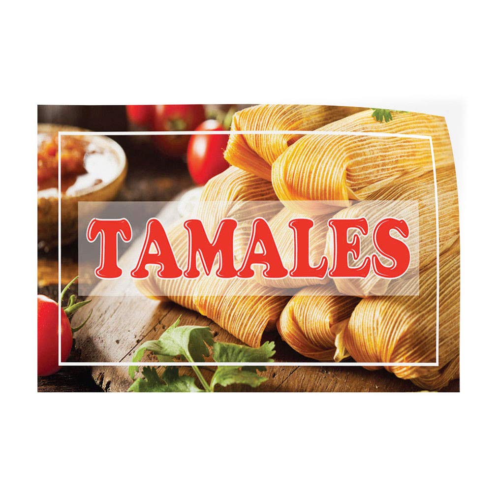 Amazon.com : Tamales #1 Indoor Store Sign Vinyl Decal Sticker 8 ...