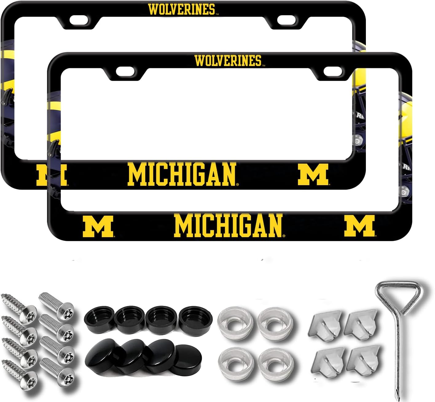 Amazon.com: Generic License Plate Frame,2-Pack Cool & Cute Stainless ...