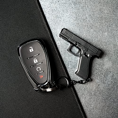 USA Warehouse Tik Tok Gun Keychain Pistol Key Chain Gun Black Pistol ...