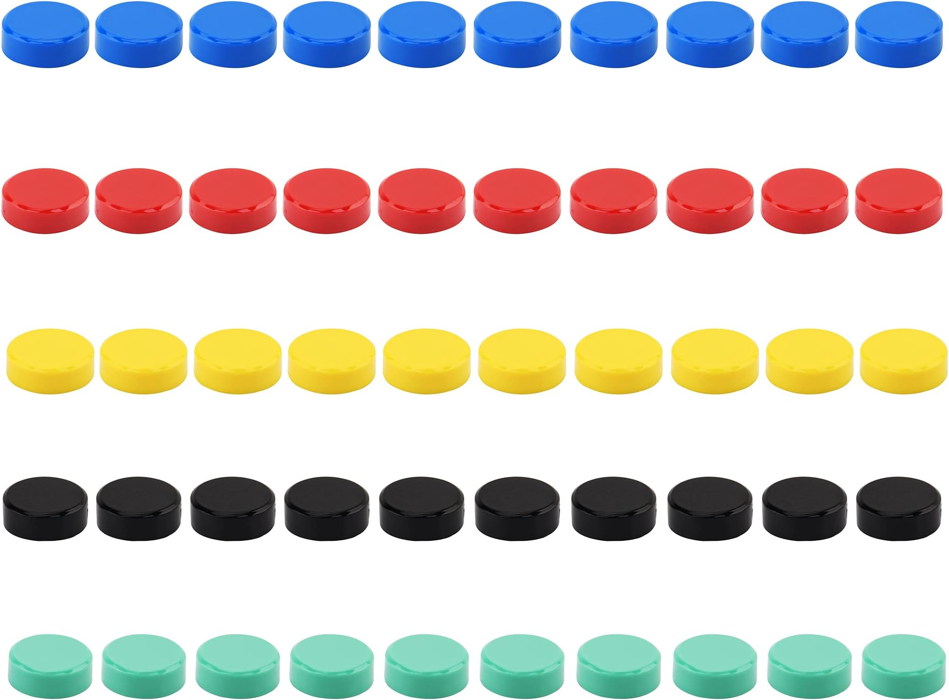 Fridge Magnets 50pcs Colorful Locker Magnets Whiteboard Magnets Small ...