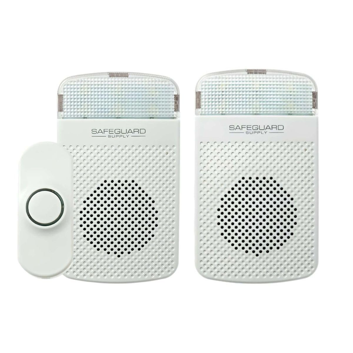 Safeguard Supply Wireless Doorbell Kit, 1 Button, 2 Receivers, 1 4000 ...