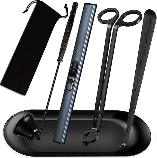 Amazon.com: KOAKOMI 5IN1 Candle Accessory Set, Candle Wick Trimmer ...